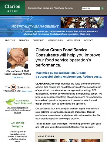 Clarion Group Web Site Development | Guy With Glasses