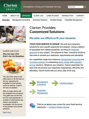 Clarion Group Web Site Development | Guy With Glasses
