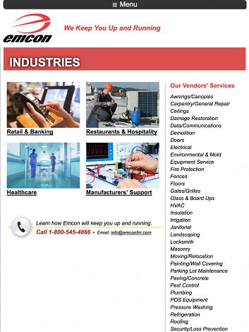 Emcon Services Web Design | Guy With Glasses